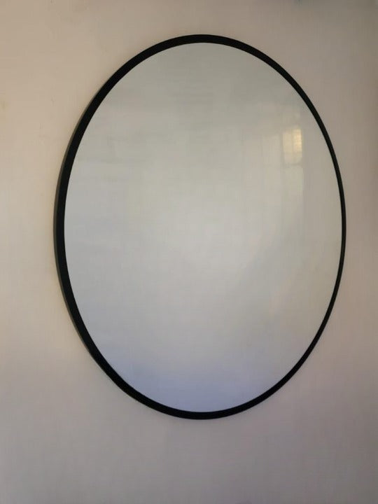 Theia Round Mirror 4 feet diameter in Black - DesignmintDecor